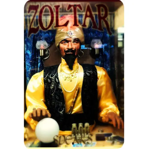 Witch Metal Sign Zoltar Fortune Teller Machine Speaks Crystal Ball ...