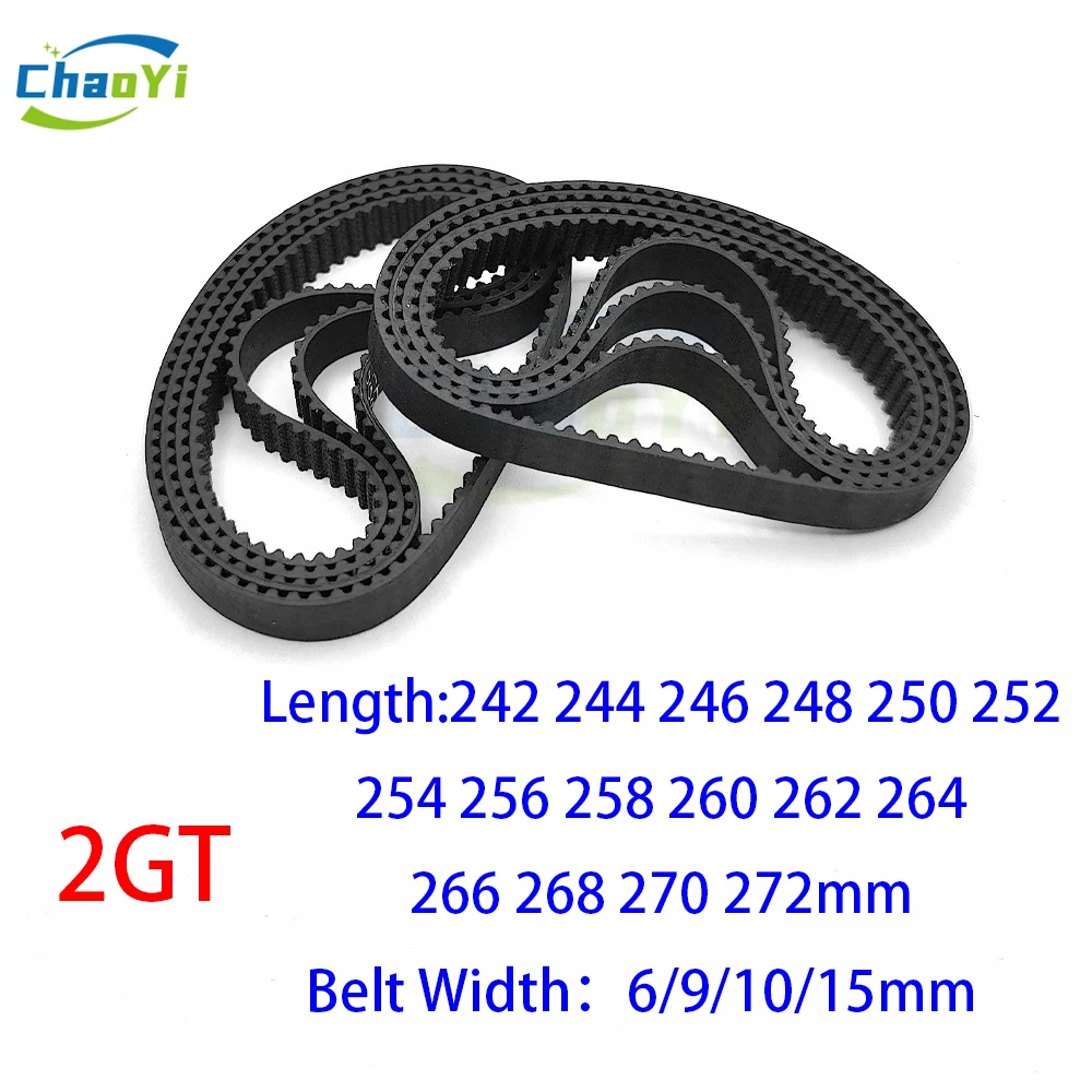 2GT-Rubber-Timing-Belt-Pitch-Length-242-244-246-248-250-252-254-256-258 ...