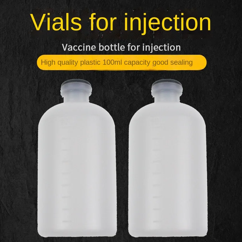 1PCS 100ml Poultry Plastic Bottle Vaccine Bottle Dispensing Syringe ...