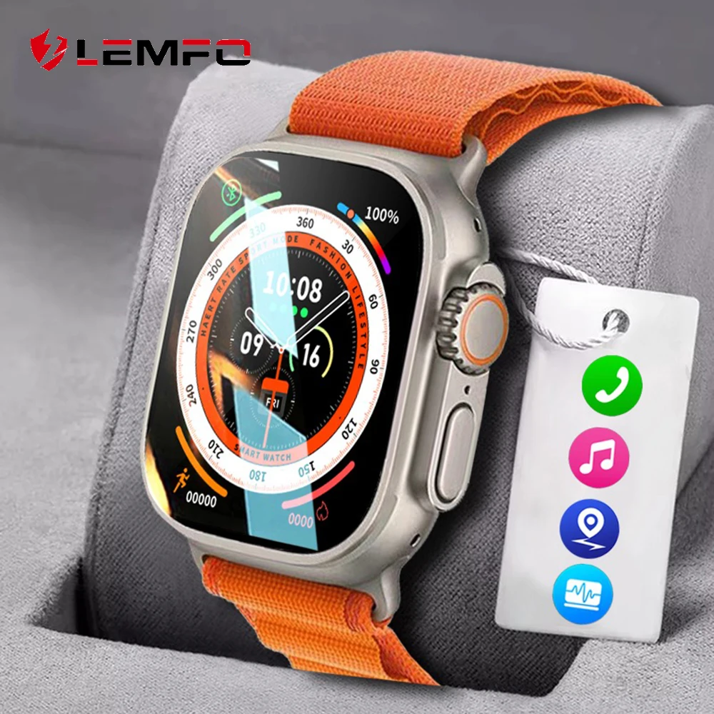 Smart-Watch-Ultra-Series-8-NFC-Smartwatch-GPS-Bluetooth-Call-Wireless ...