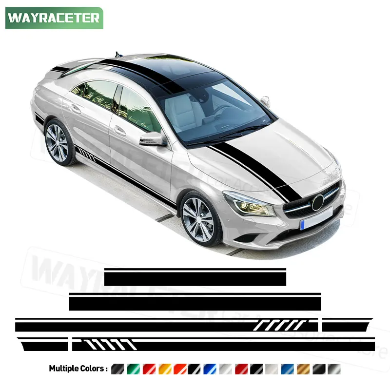 4-Pcs-Set-Edition-1-Stripe-Sticker-Door-Side-Bonnet-Roof-Rear-Decal-For ...
