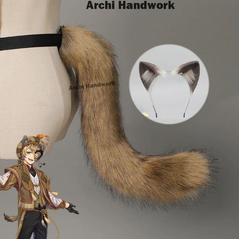 Archi Handwork Ruggie Bucchi Hyena Furry Ears Headband Headwear Plush ...