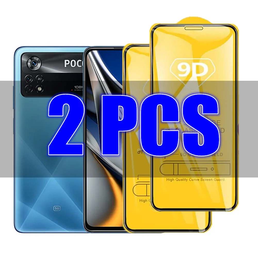 2pc/lot 9D Tempered Glass For Poco X4 Pro 5G Film For Poco X4 Pro M4 ...