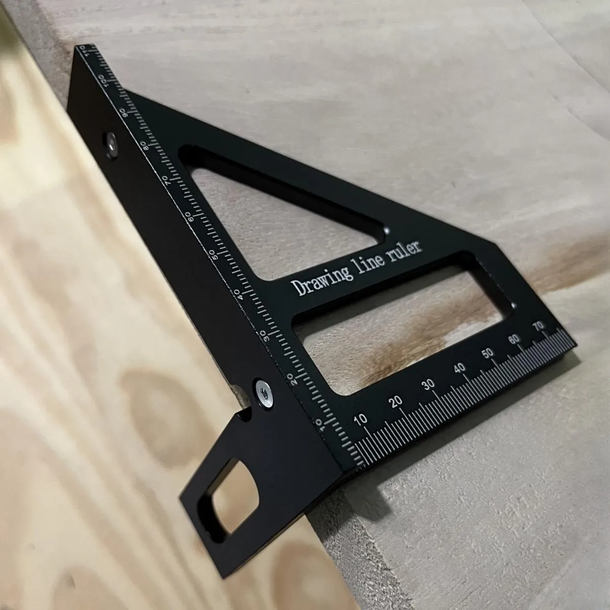 45-90-Degree-Scribing-Layout-Square-Ruler-Precision-Woodworking-Square ...