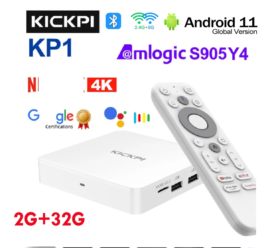 KICKPI-TV-Box-KP1-decodificador-con-Android-11-certificado-por-Netfix ...