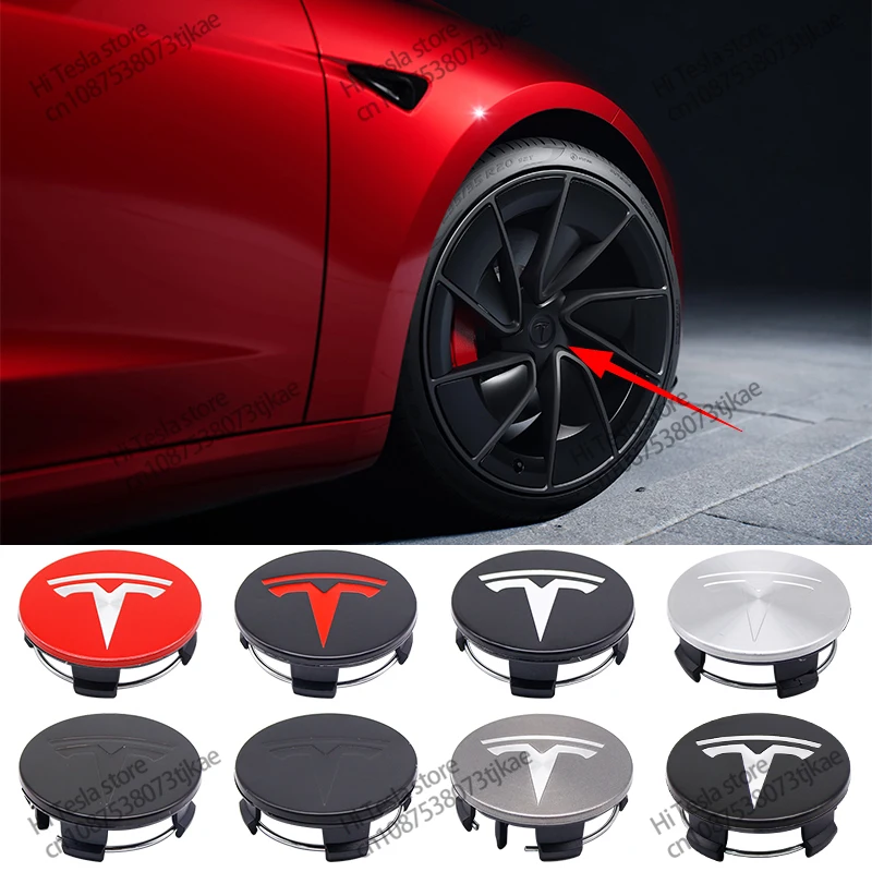 4-Pcs-56mm-Wheel-Tire-Center-Cap-Logo-for-Tesla-Original-Wheel-Hub-Caps ...