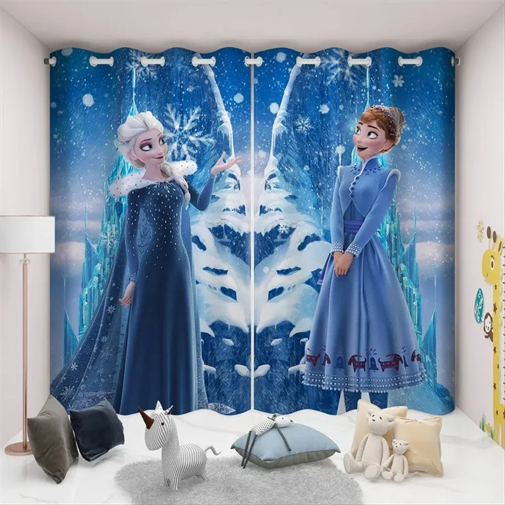Disney-Frozen-2-Elsa-and-Anna-Blackout-Curtains-for-Living-Room-Home ...