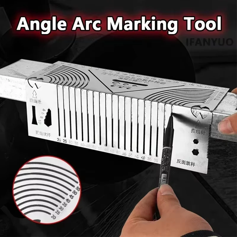 Precise-Flex Angle Arc Marking Tool for 20-100MM Square-Pipe Efficient ...