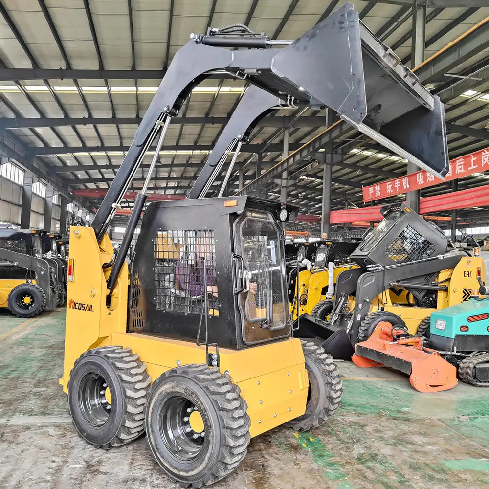 Factory-Small-Skid-Steer-Loader-With-Imported-Engine-Recruit-Agent-Skid ...