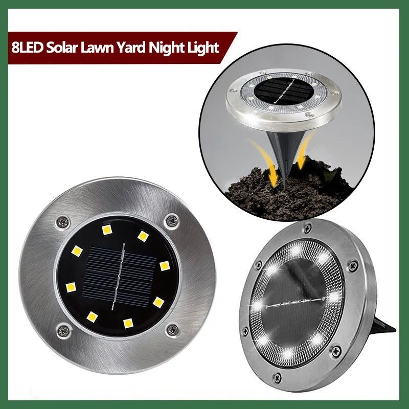 Solar-Power-Disk-Light-for-Lawn-Yard-Outdoor-Garden-Decoration ...
