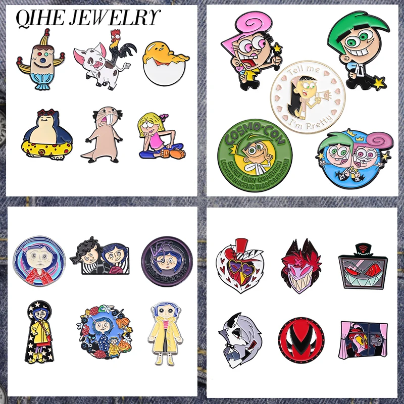 Broche-de-pel-cula-animada-de-terror-alfileres-de-esmalte ...
