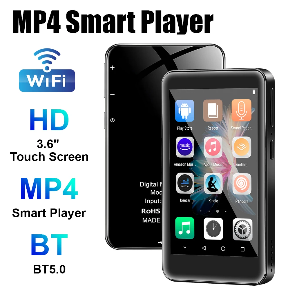 Bluetooth-5-0-MP3-Player-MP4-Player-Android-8-1-Spotify-Streaming-Music ...