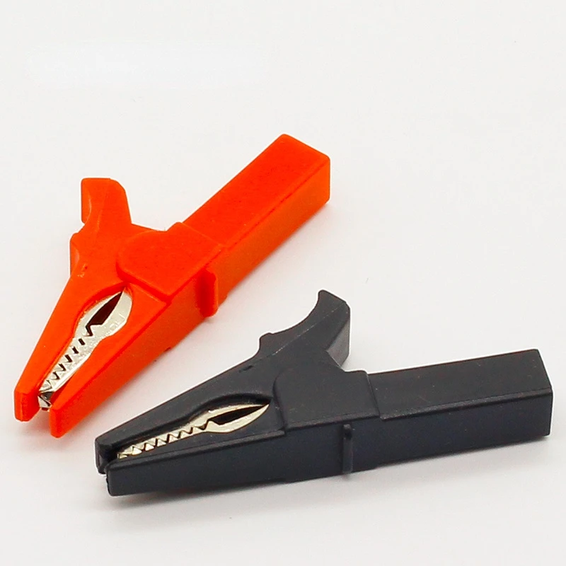 Sale 2PCS Battery Test Clip 55MM HV Alligator Clip For Banana Plug 4mm ...