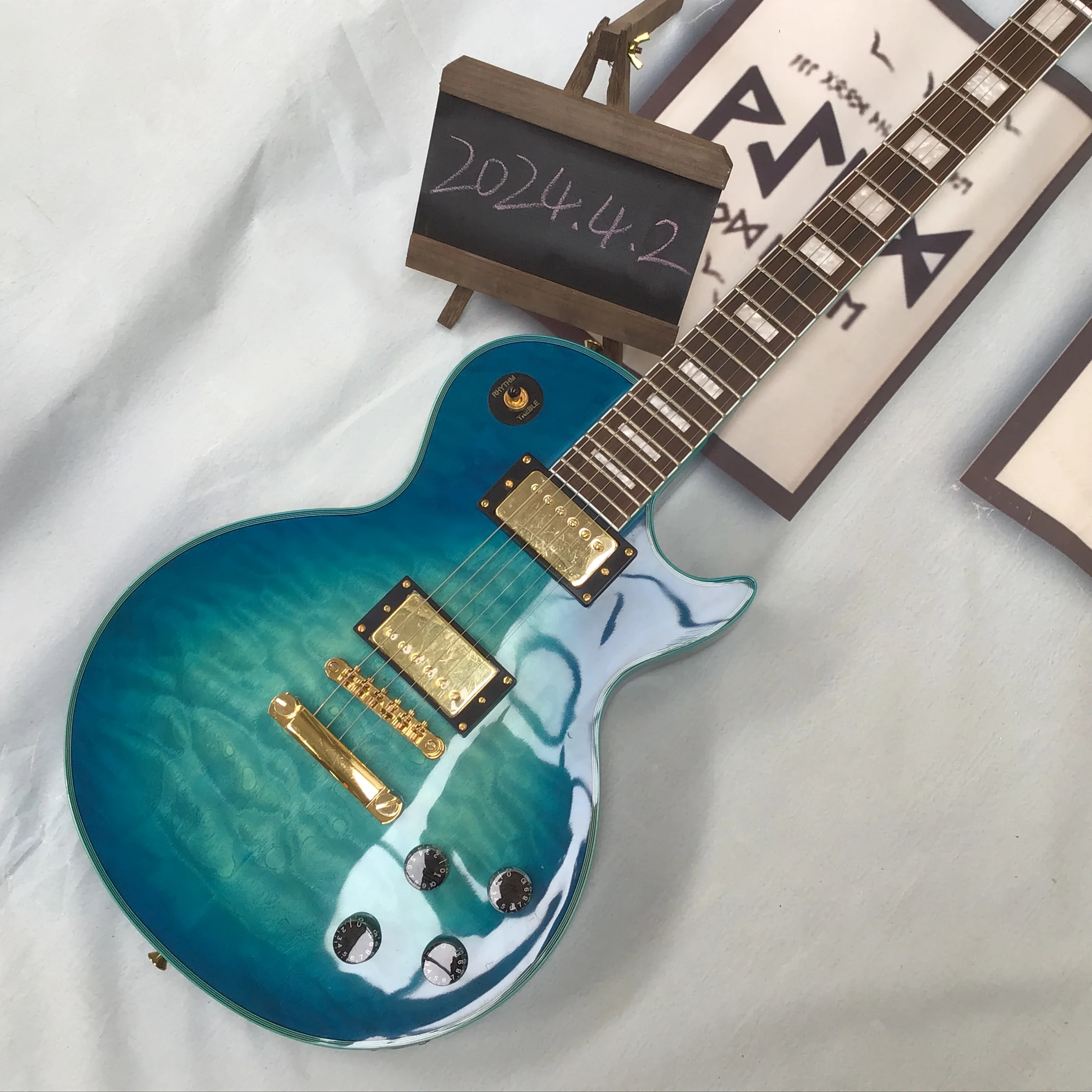 High-quality-blue-electric-guitars-free-shipping-guitars-in-stock ...