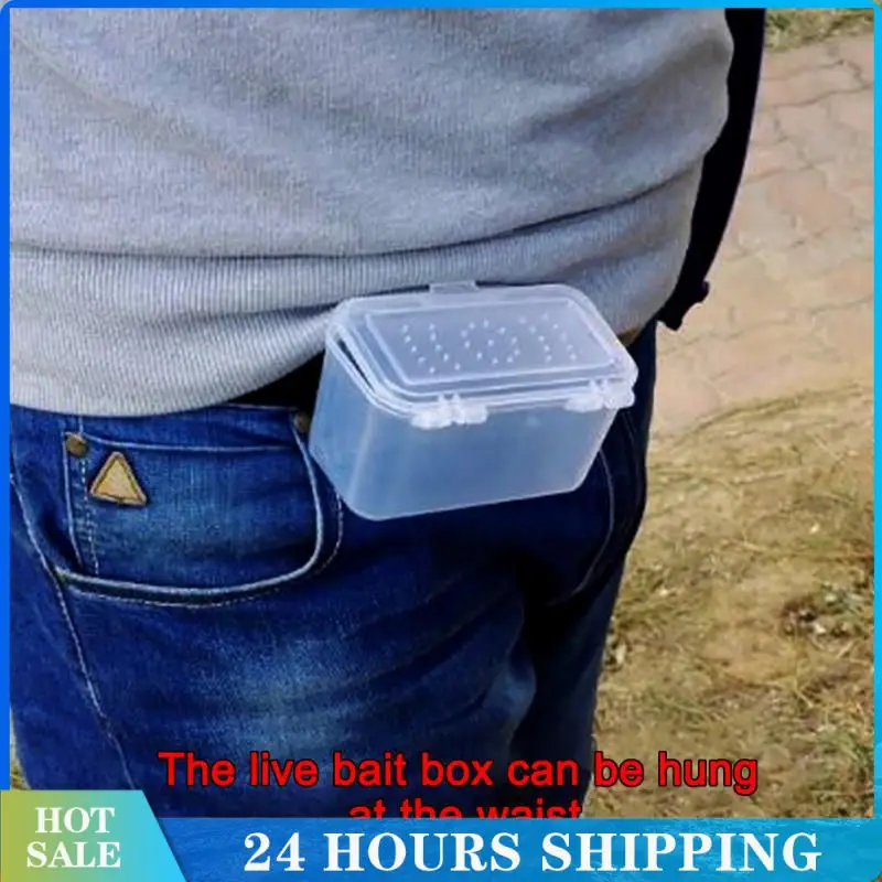 Fishing-Bait-Box-Portable-Hanging-Waist-Red-Worm-Live-Bait-Insect-Bait ...