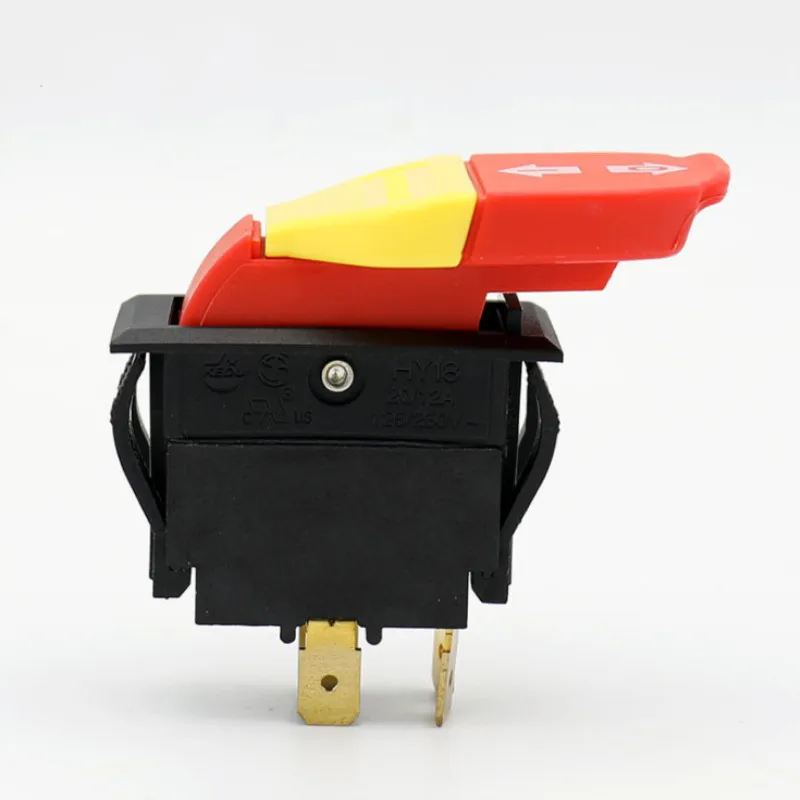 1pcs 20/12A 125/250V 5E4 Wood Mechanical Electromagnetic Pushbutton ...