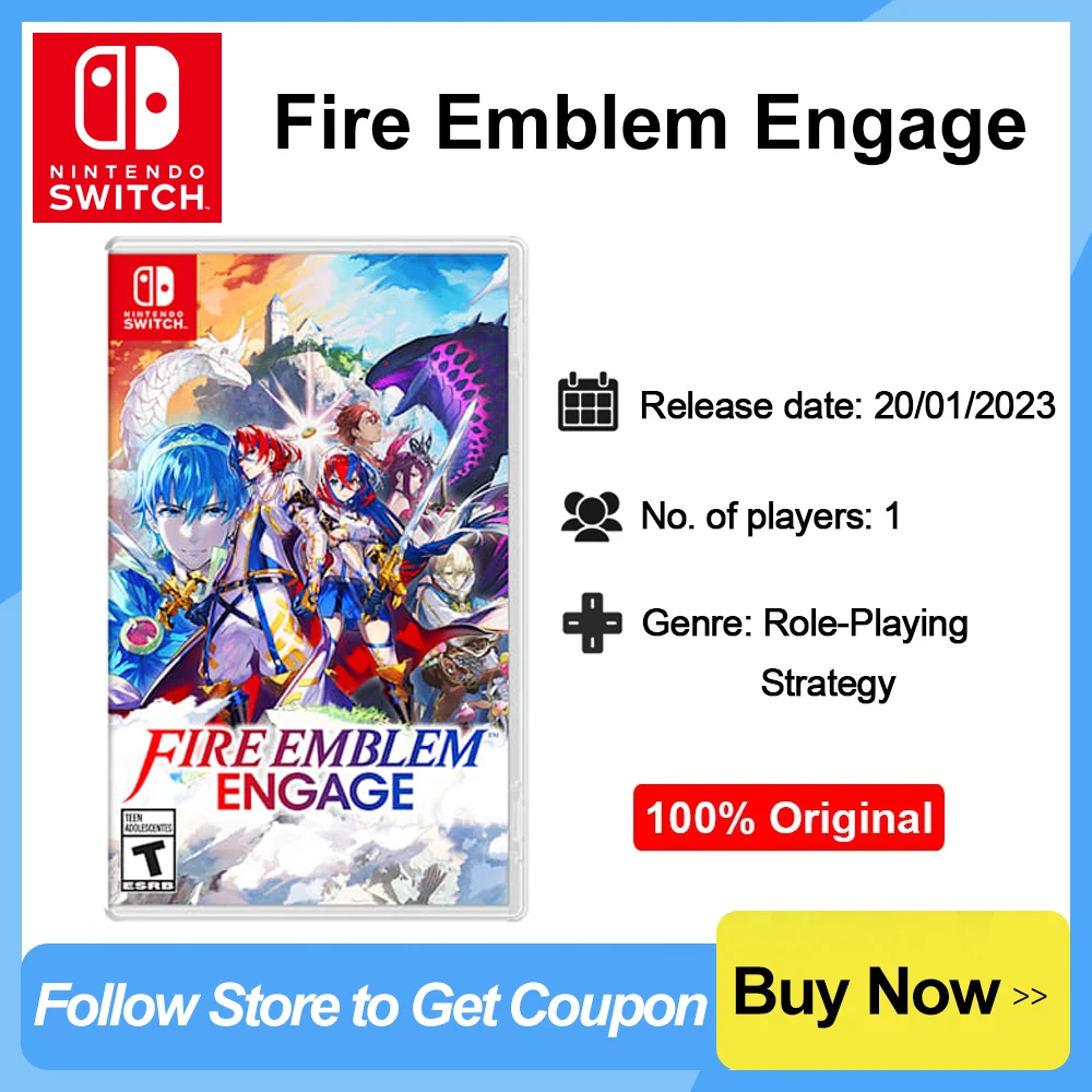 Fire Emblem tarjeta de juego para Nintendo Switch, tarjeta de juego física Original oficial para ...