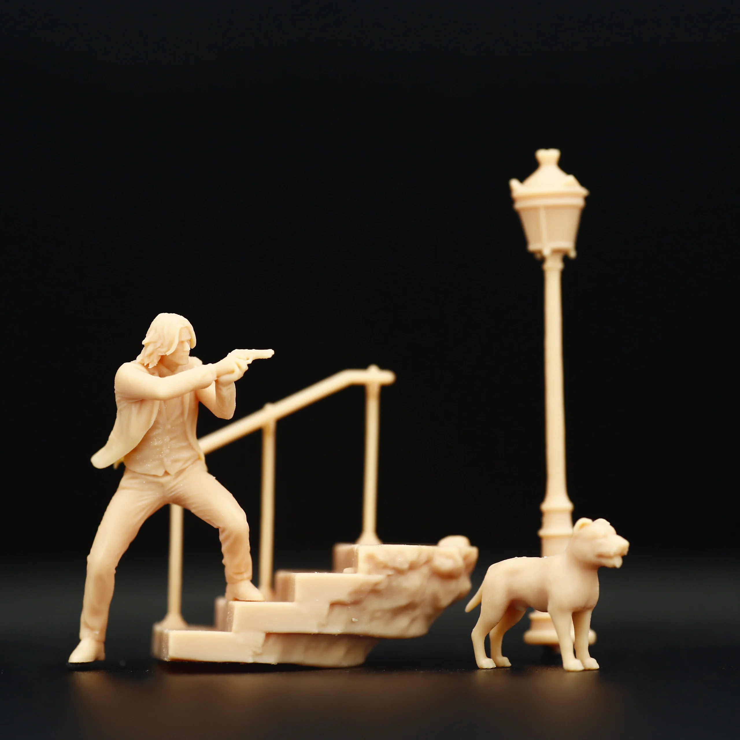 A141 3D Print 1/64 1/43 Male Killer Hound Dog Miniatures Figures Sand ...