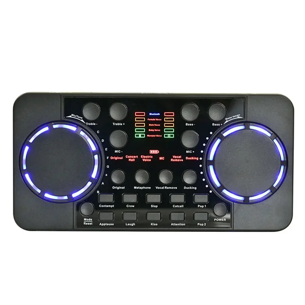 Mixer Live Broadcast Studio Singing Noise Reduction Portable External ...