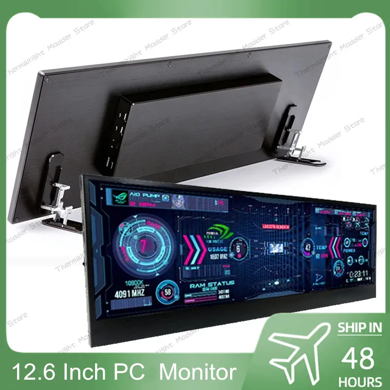 12-6-Inch-PC-Secondary-Sub-Screen-Aida64-Dual-Expansion-LCD-ASUS-Table ...
