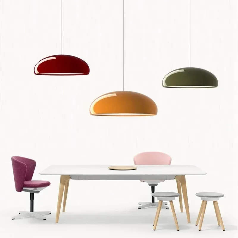 Nordic-LED-Pendant-Light-Modern-35-45-60CM-Macaron-Round-Decor-Lamp ...