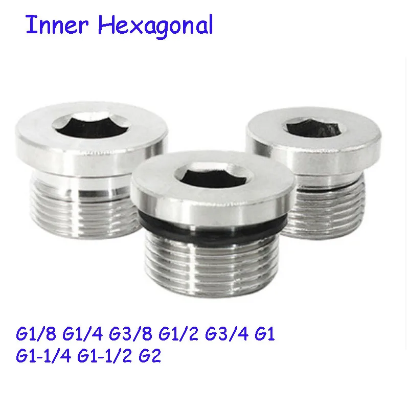 1PC-304-Stainless-Steel-Carbon-Steel-Galvanized-Inner-Hexagonal-Sealing ...