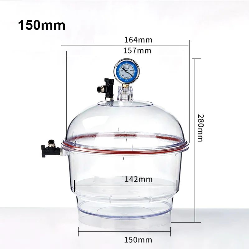 Plastic Vacuum Dryer Laboratory Drying Dish Drying Oven Transparent ...