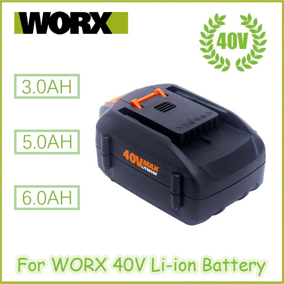 WORX 100% new Original brand new replaceable WORX 40V 3.0AH/5.0AH/6.0AH ...