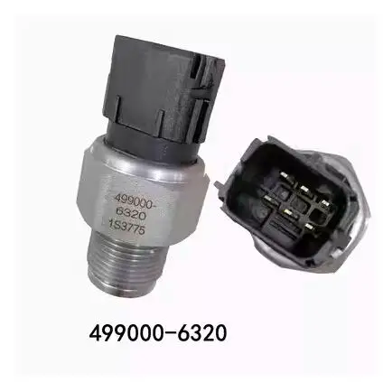 Engine Diesel Common Rail Fuel Pressure Sensor 499000-6320 499000-6111 ...