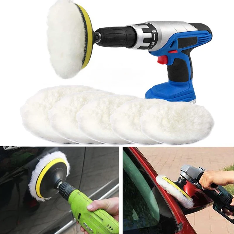 75-180mm Car Wool Polishing Disc Auto Paint Care Waxing Polishing ...