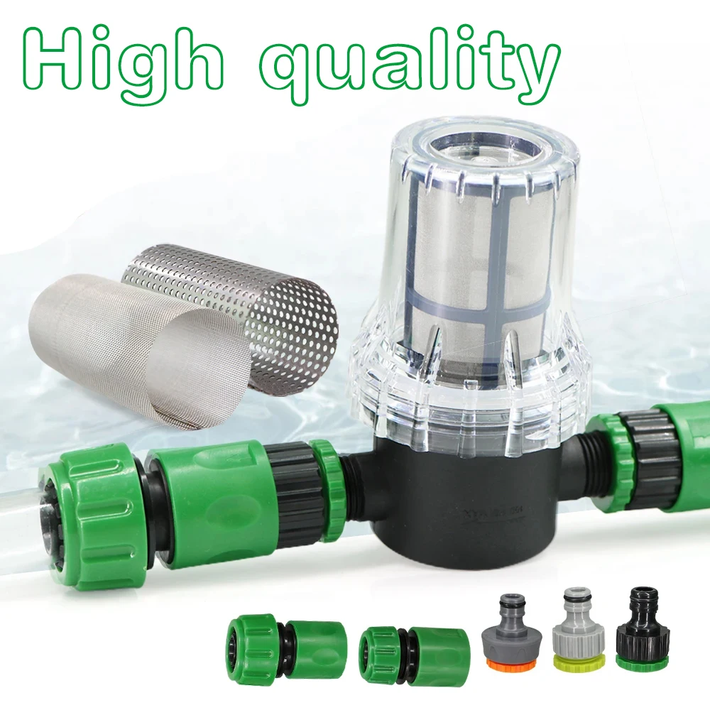 10-200-Mesh-Filter-1-2-Garden-Hose-Filter-16mm-Pacifier-Quick-Connector ...