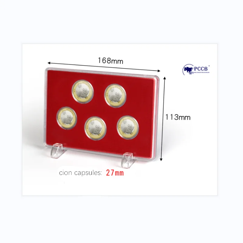 Coin display frame commemorative coin set box for 5/10/12coins 27mm ...