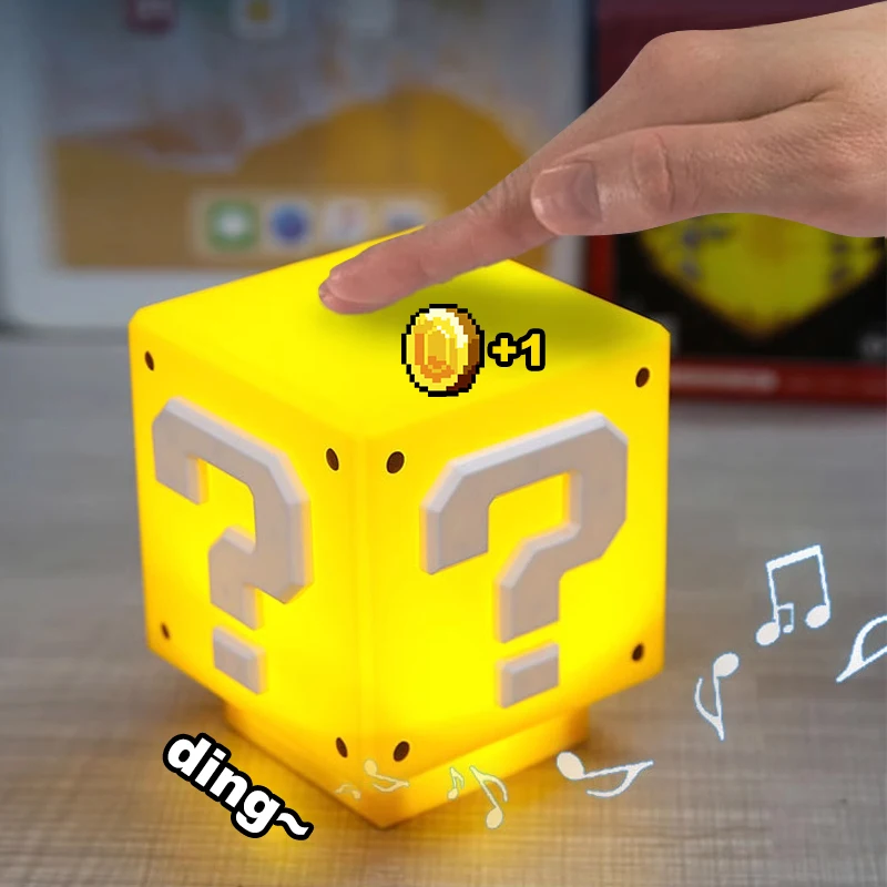 LED-Question-Mark-Night-Light-Square-Brick-Tabletop-Table-Lamp-USB ...