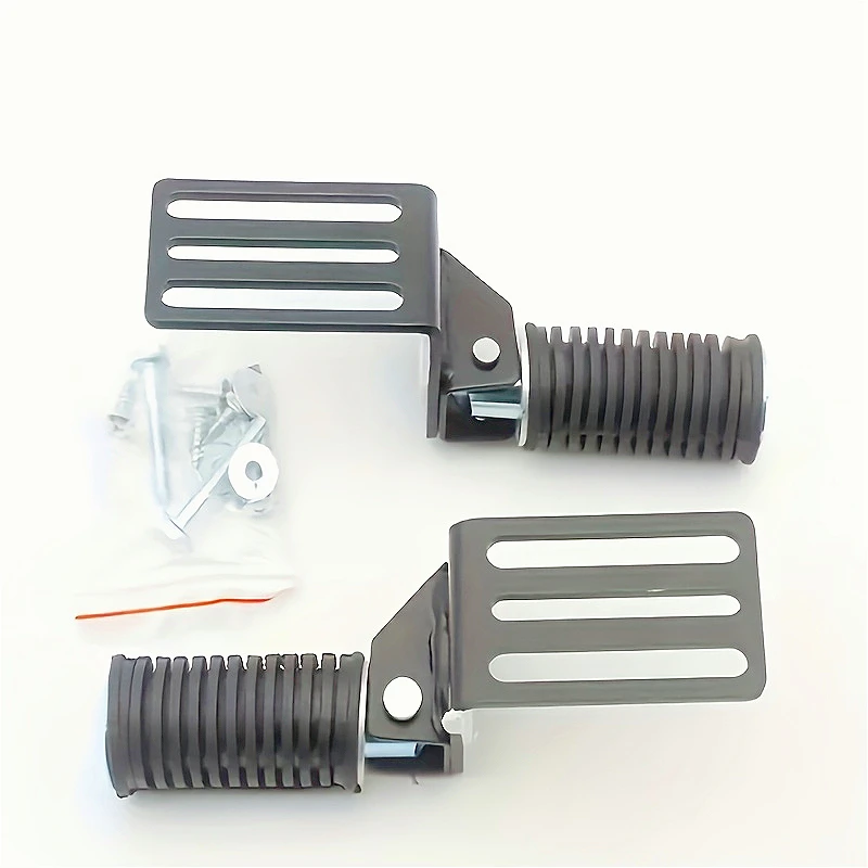 2pcs Foldable Metal Motorcycle Foot Pegs - Comfortable Street Cruise ...