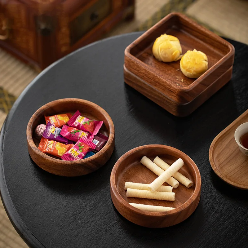 Placa De Madeira Maciça Placa De Sobremesa Redonda Placa Criativa ...