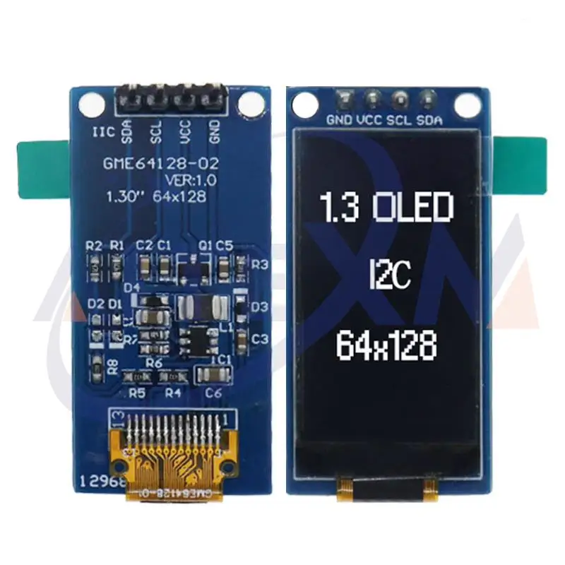 아두이노용 OLED 수직 스크린 모듈, 1.3 인치 OLED 디스플레이, 64 × 128 LCD 모듈, SH1107, 1.3 인치| | - AliExpress