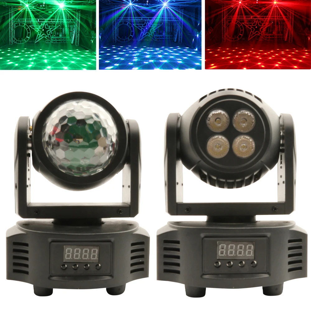 Double Side LED Moving Head Light 4X5W LED Wash Light With 12W Magic ...