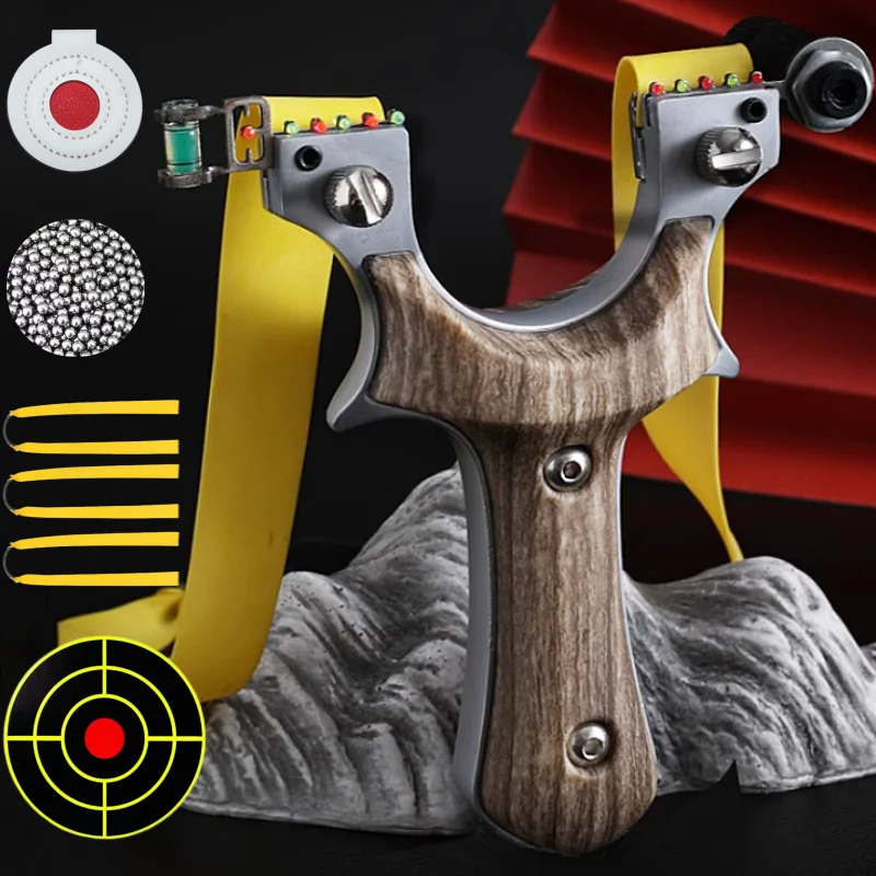 Outdoor-High-precision-Metal-Laser-Aiming-Slingshot-Hunting-and ...