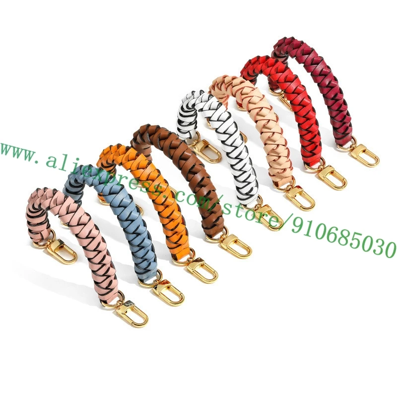 Soft Synthetic Leather Braided Handle Shoulder Strap For Designer Women ...