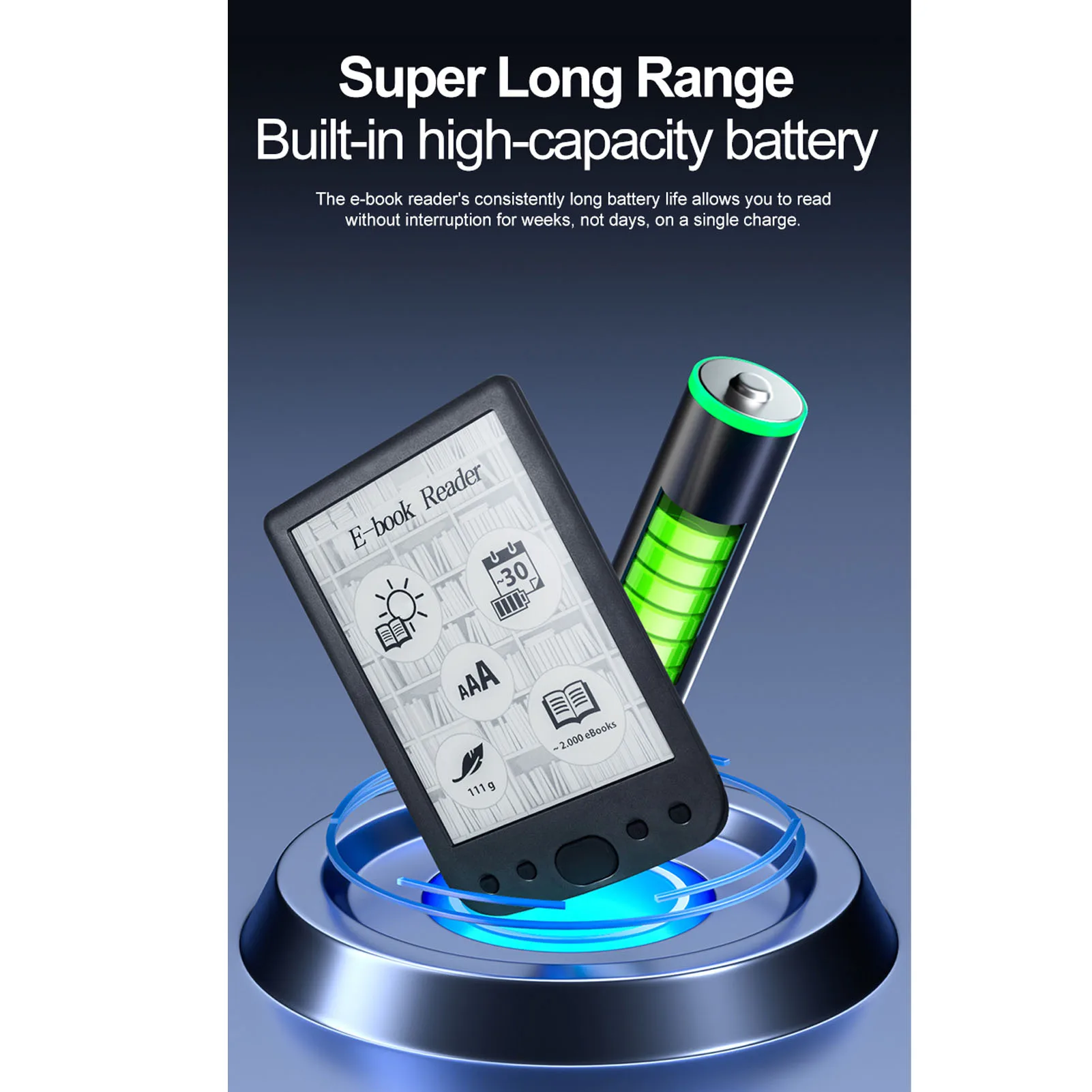 6 Inch E Reader E Book with Protective Case Eye Friendly 800x600 ...