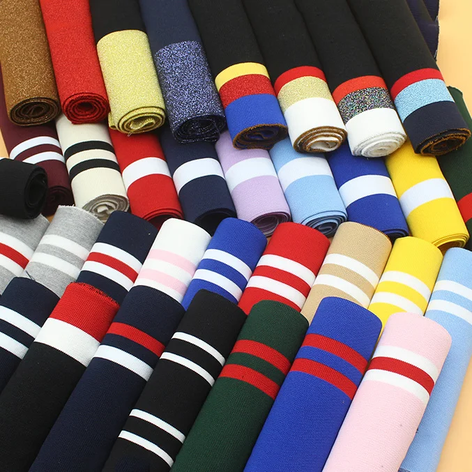 Ribbed Knit Fabric Cuffs Collars | Polyester Sewing Accessories ...