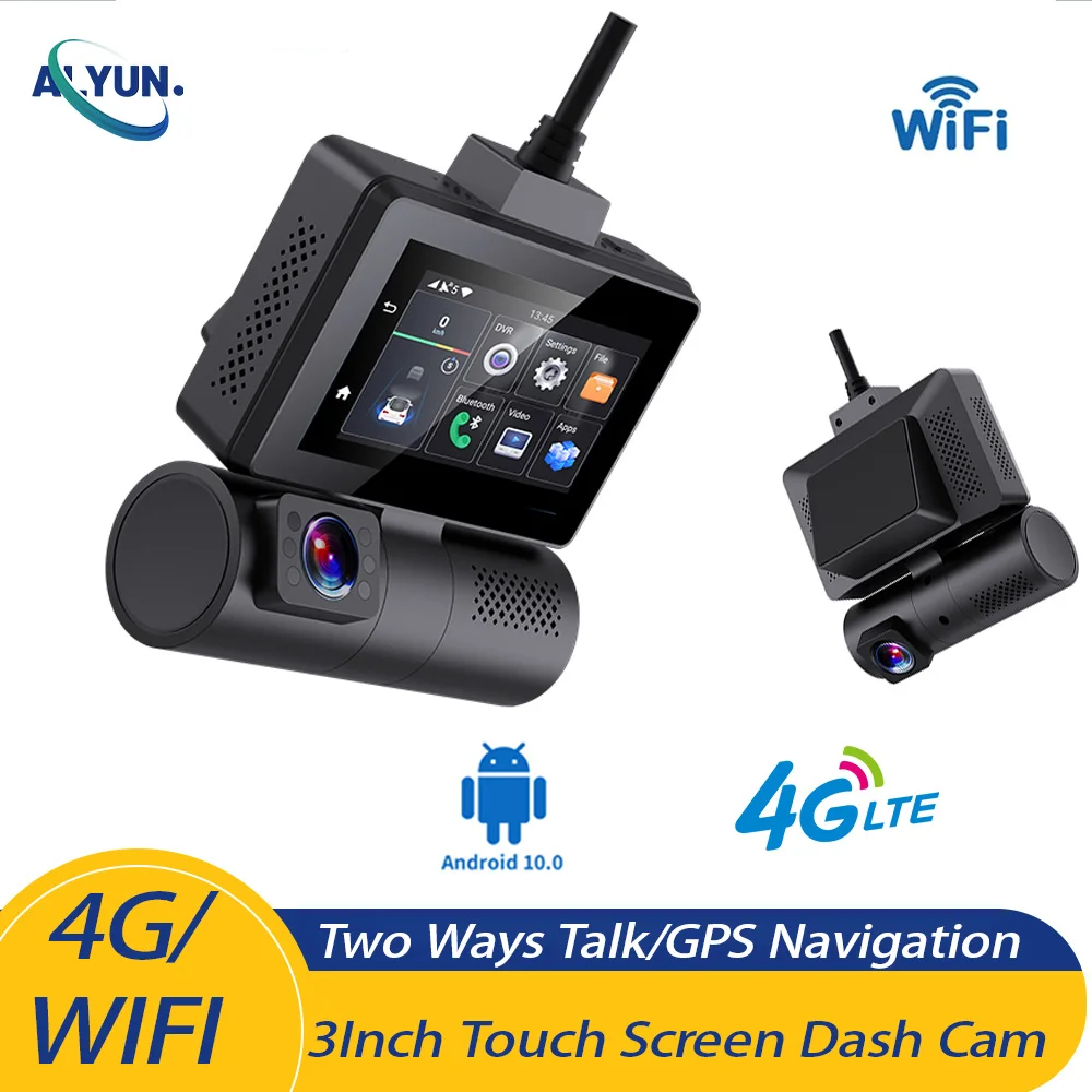 3-Touch-ADAS-4G-Android-DVR-Remote-Parking-Monitor-Dash-Cam-WIFI-GPS ...