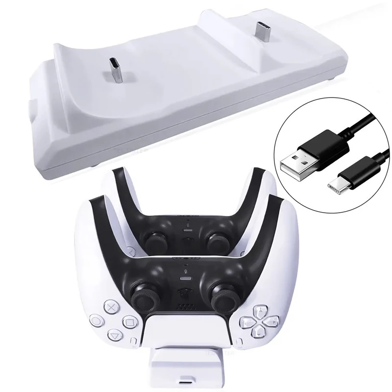 Dual-Fast-Charger-for-PS5-Wireless-Controller-USB-Type-C-Charging-Dock ...