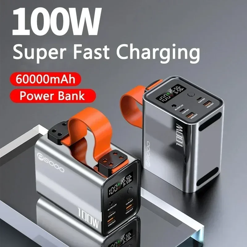 60000mAh-100W-Power-Bank-PD-Two-Way-Fast-Charging-Powerbank-Mobile ...
