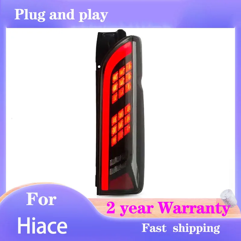 Car Styling for Toyota Hiace 2005 2015 LED Taillight Rear Fog Lamp ...