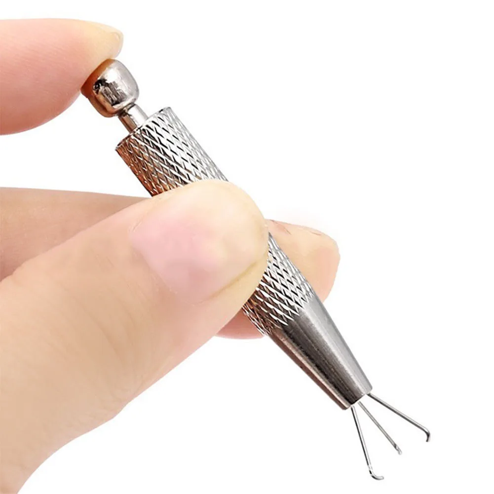 Piercing-Ball-Grabber-With-4-Jaw-Holder-Diamond-Claw-Tweezers-For-IC ...