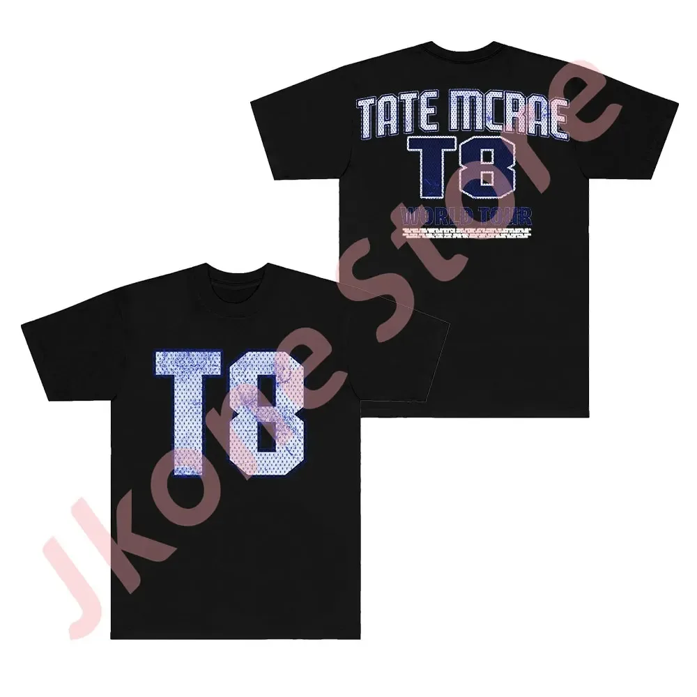 Tate McRae T8 Logo Merch T-shirts Think Later World Tour Summer Women ...
