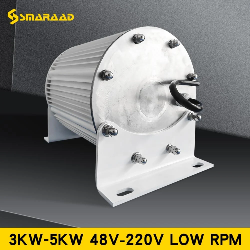 Low Speed Three Phase Permanent Magnet Generator 3KW 5KW 48V 96V 110V ...