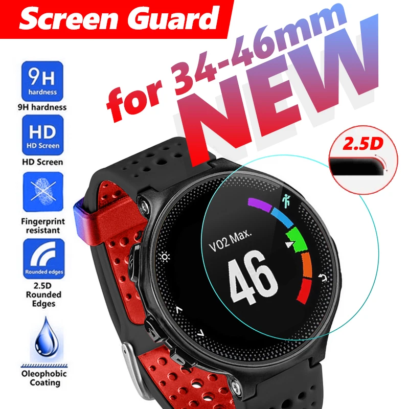 Clear Tempered Glass 34-46MM For Big Dial watch Screen Guard Protective ...