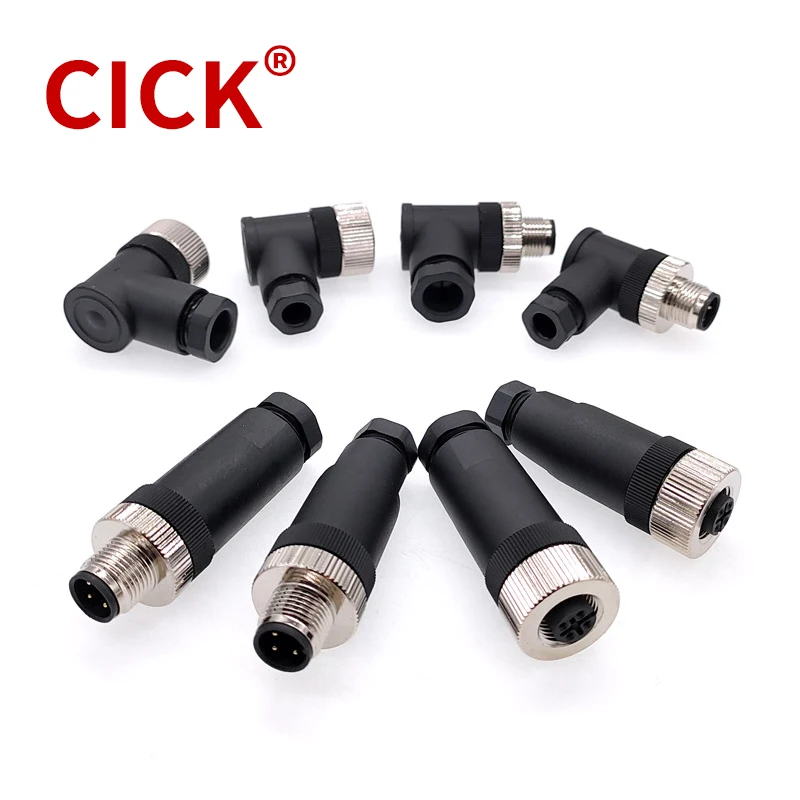 1Pc-M12-Sensor-Connector-Straight-Angle-Male-Female-Waterproof-Screw ...